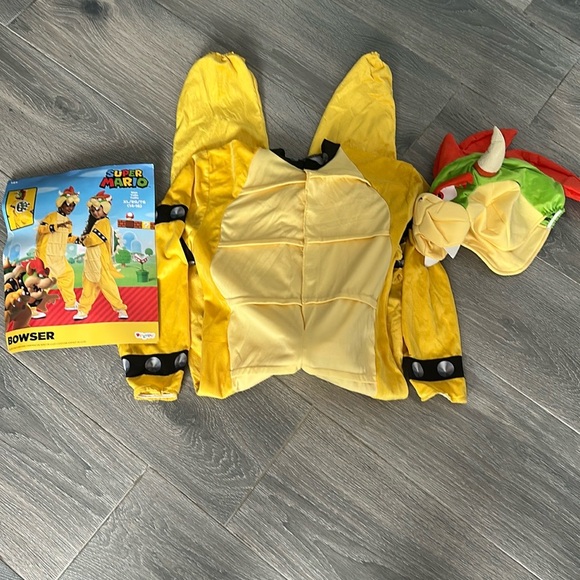 Nintendo | Costumes | Nintendo Bowser Kids Costume Yellow | Poshmark